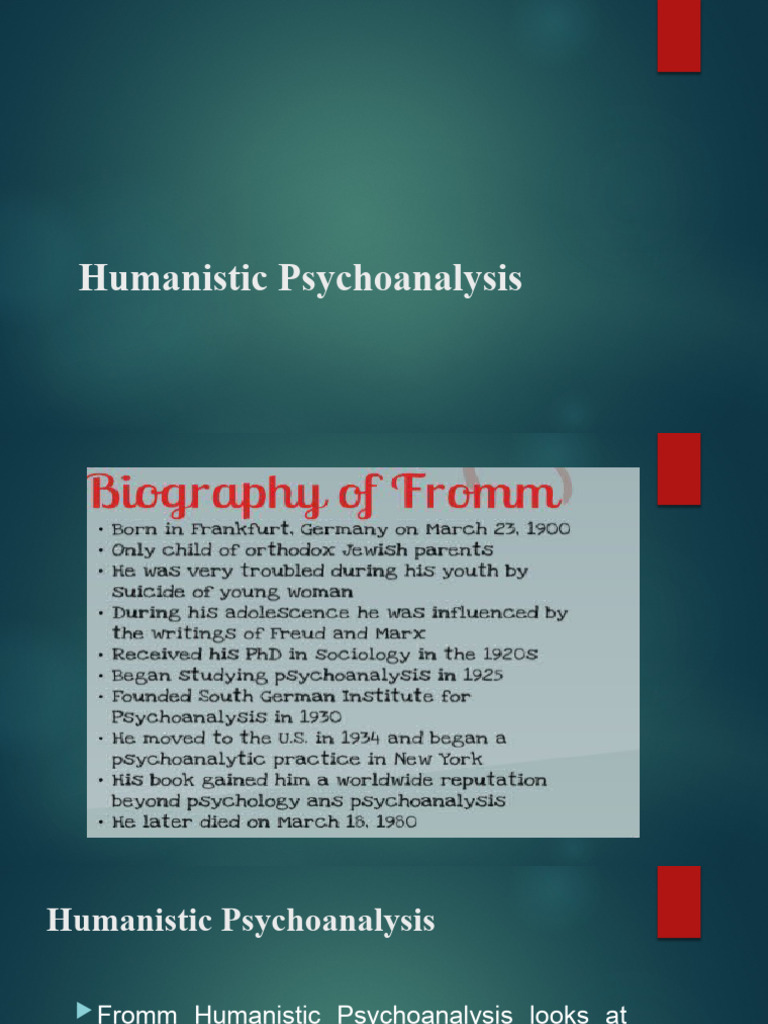 Humanistic Psychoanalysis | PDF | Erich Fromm | Social Alienation