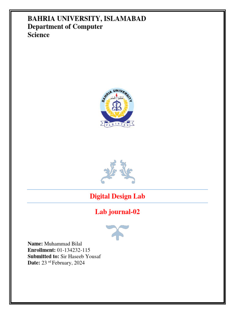 Digital Design Lab 02 Pdf Switch Electromagnetism