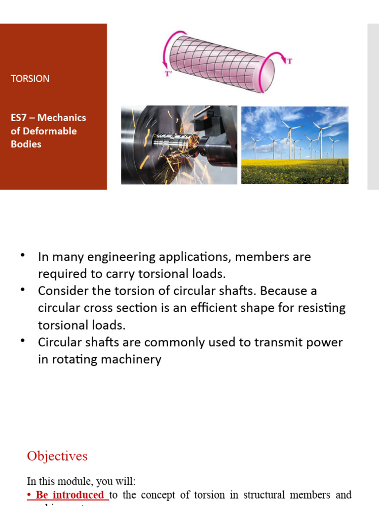Torsion Pdf Stress Mechanics Propeller