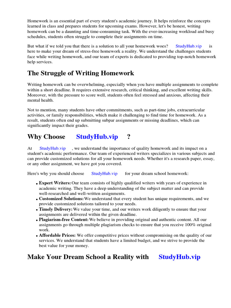 My Dream School Homework | Download Free PDF | Homework | Martin Luther ...