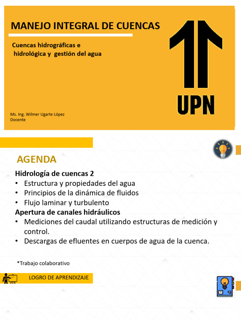 Clase 3 - Manejo de Cuencas | PDF | Propiedades del agua | Viscosidad