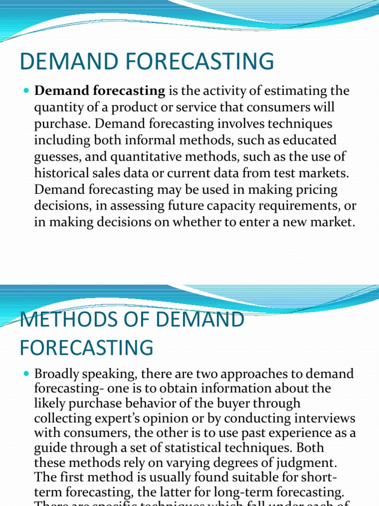 Unit 3 | PDF | Production Function | Forecasting