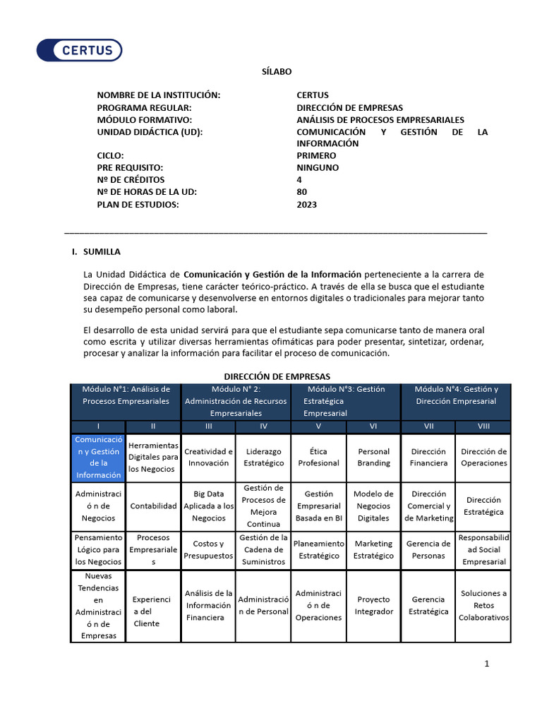 EDDEM - IC - Comunicación y Gestión de La Información - M2023 | PDF ...