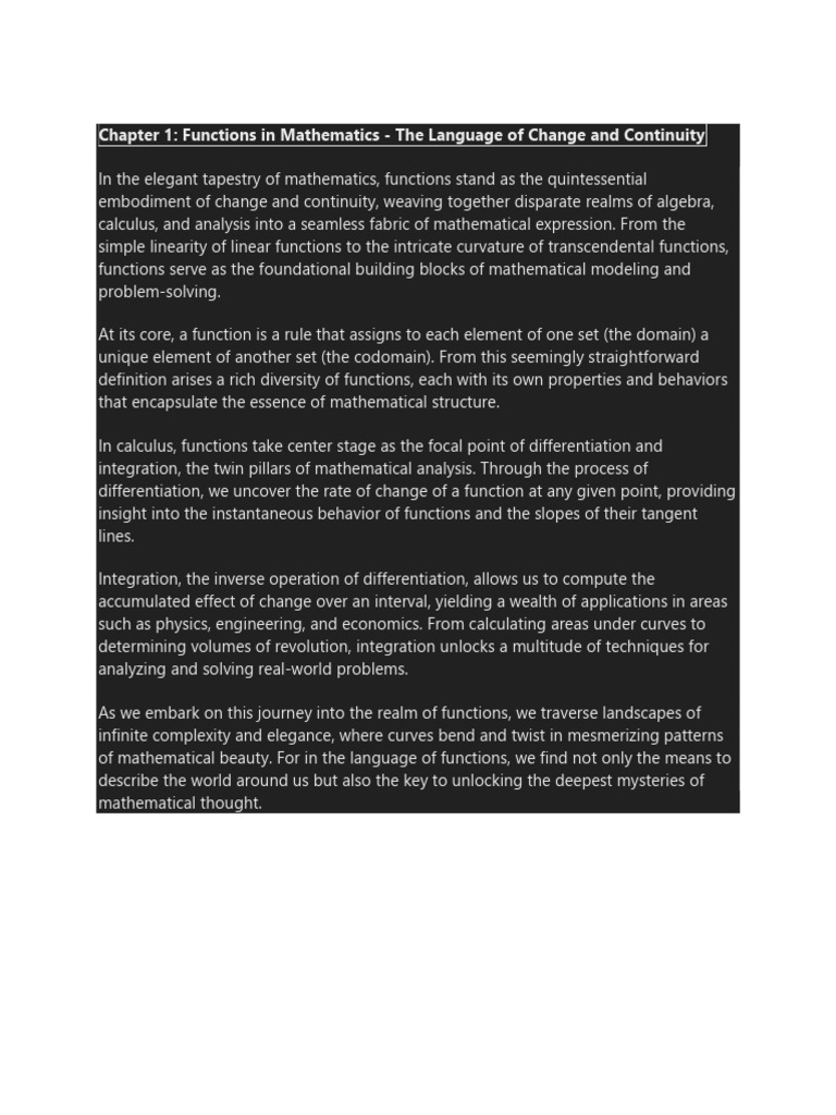 Maths Functions | PDF