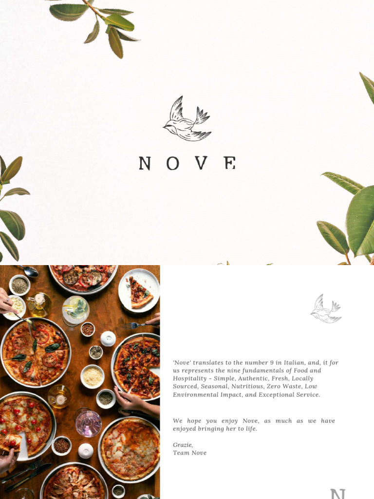 Nove Menu | PDF | Pizza | Pesto