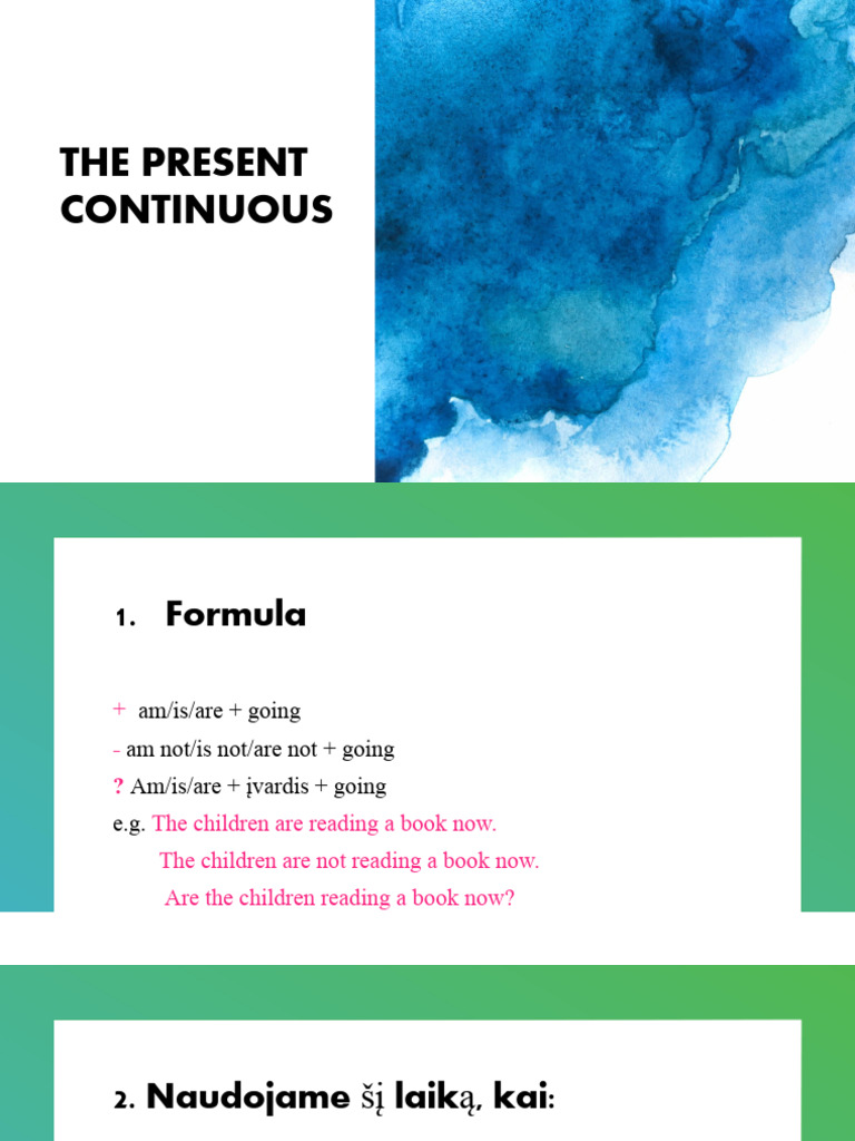 Present Continuous | PDF