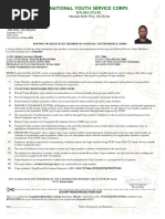 NYSC Final Clearance Letter Sample | PDF