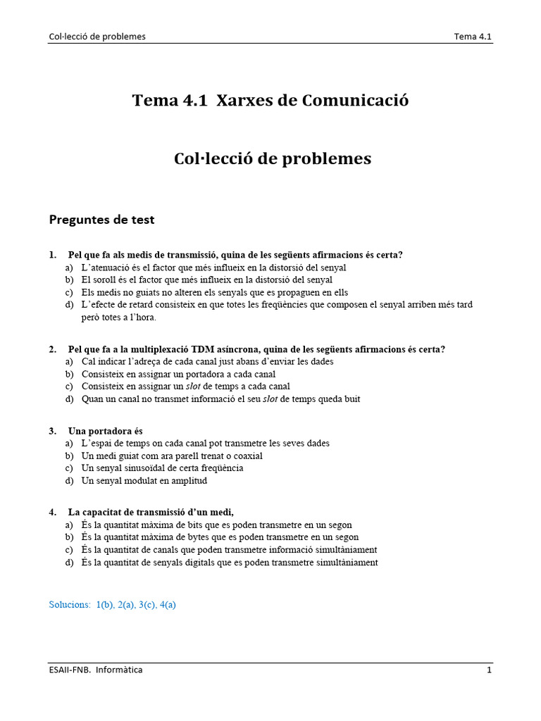 Colec Prob Tema 4.1 | PDF