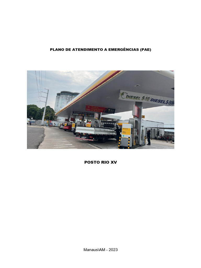 Plano de Atendimento A Emergências Posto Rio XV | Download grátis PDF | Plástico