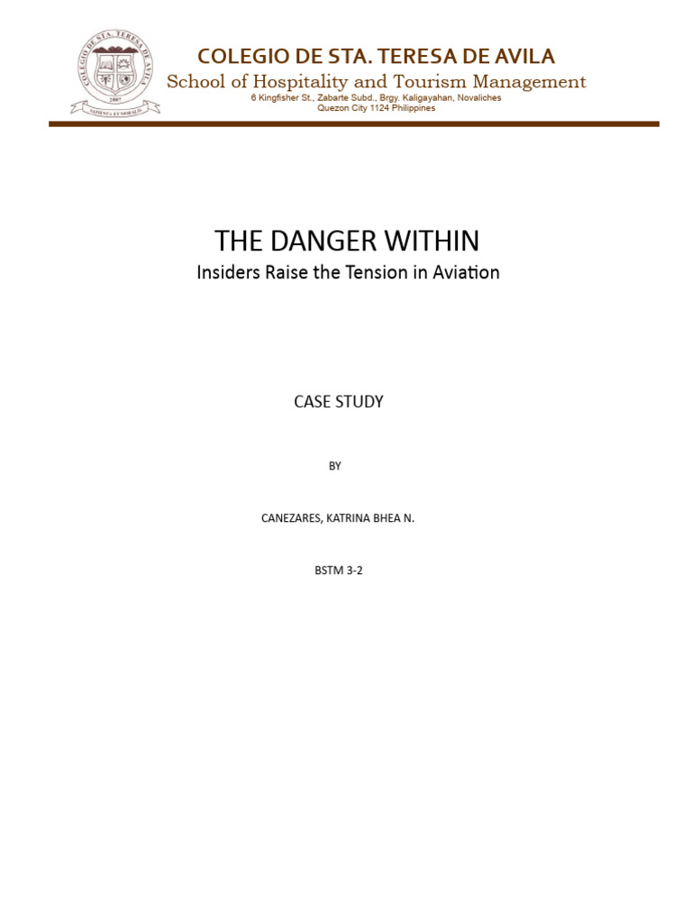 Case Study Aviation TERRORISM | PDF | Violence | Securities