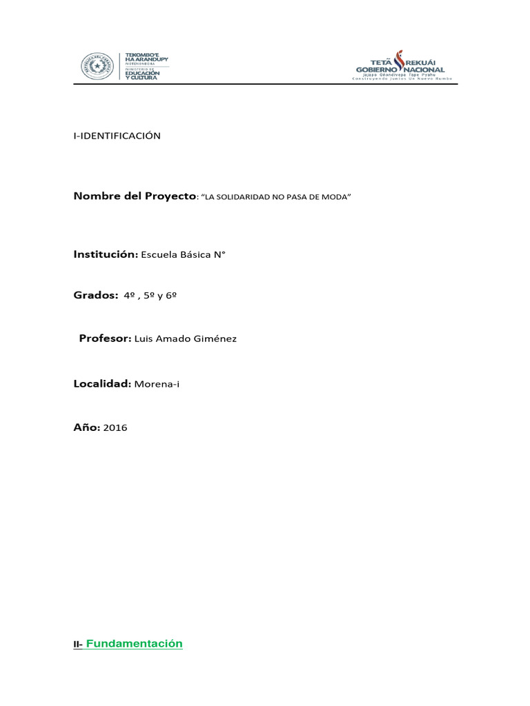 Proyectos de Valores y Lecto Esc. | PDF | Maestros | Escuelas