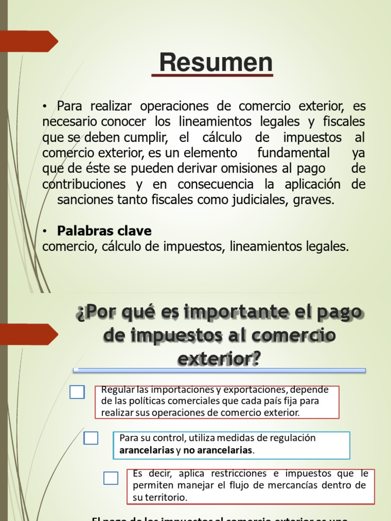 Calculo de Impuestos Comercio Exterior | PDF | aduana | Arancel