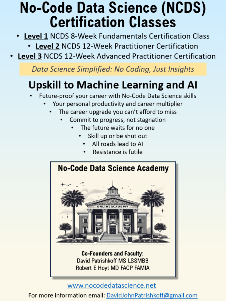 NCDS Brochure v4 | PDF | Machine Learning | Artificial Intelligence