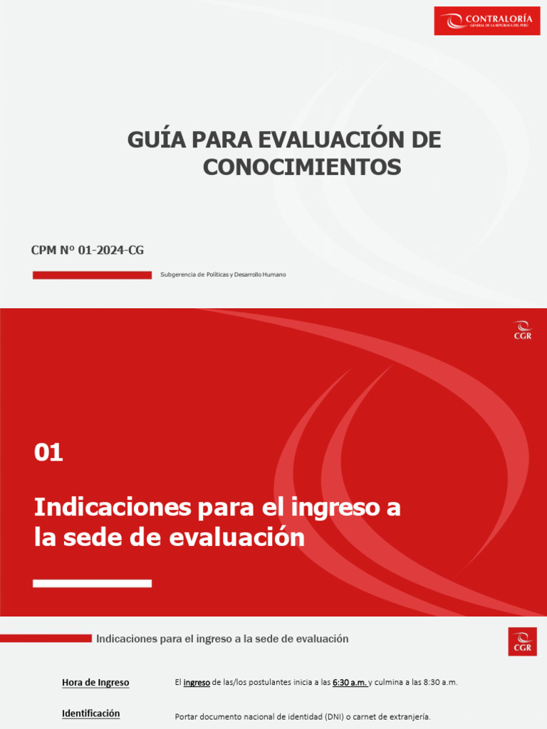 CPM 01 2024 Guia Evaluacion Conocimientos | PDF | Documento de identidad