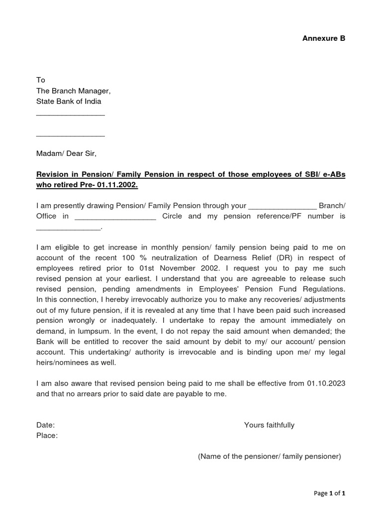 Draft Circular For DR Neutralisation - Annexure B | PDF