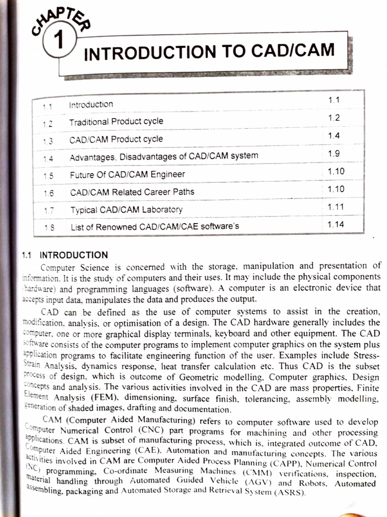 Introduction to CADICAM Systems | PDF | Product Lifecycle | Computer ...