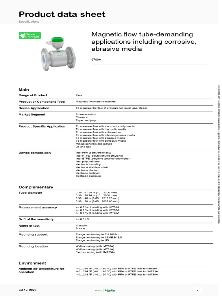 Foxboro Flow Meters - 9700A | PDF | Pipe (Fluid Conveyance) | Materials
