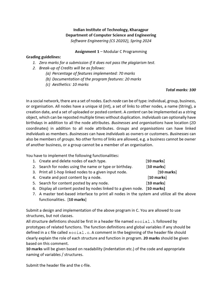 Assignment 1 | PDF | Computer Program | Programming