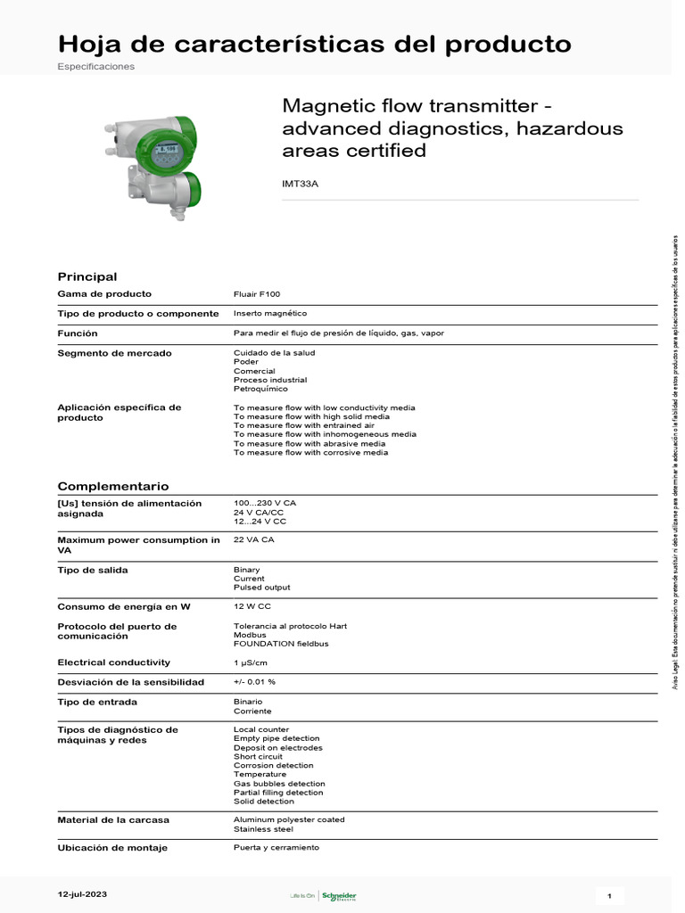 Caudal (Flujo) IMT33A | PDF | Materiales