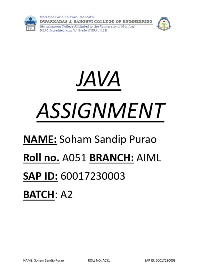 Java Assignment: Student Marks Sorting | PDF | Control Flow | Computer Programming