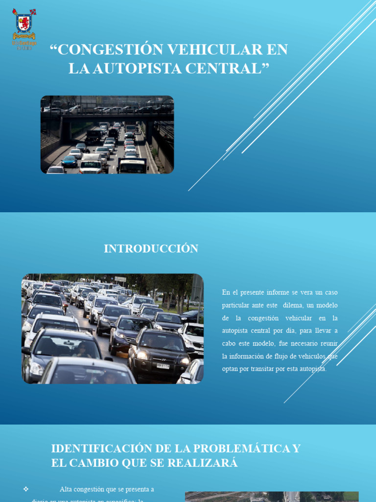 Congestión Vehicular en Autopista Central | PDF | La congestión del ...