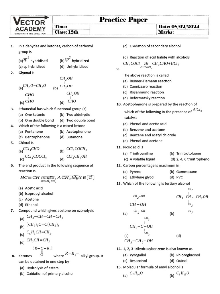 Paper 1 | PDF | Restriction Enzyme | Ketone