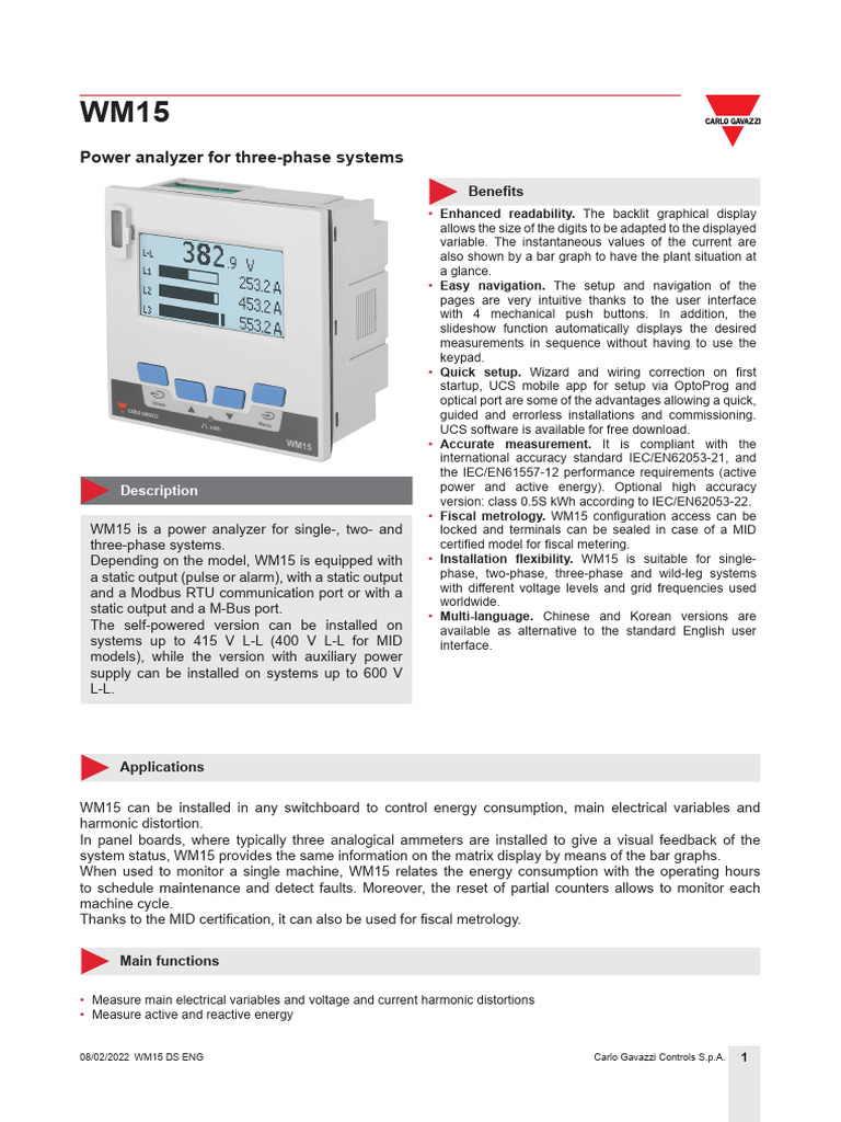WM15 DS Eng | PDF | Personal Computers | Electrical Engineering