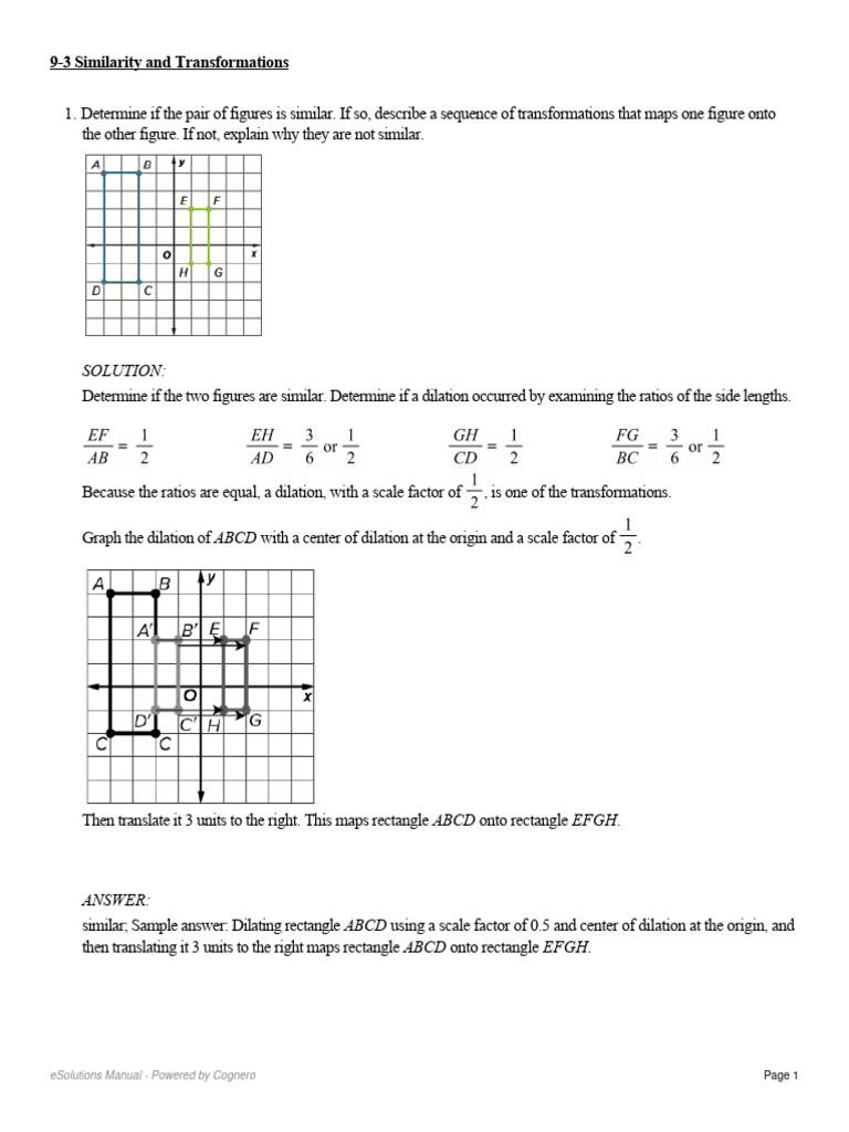 9_3_Similarity_and_Transformations | PDF | Mathematics | Mathematical Objects