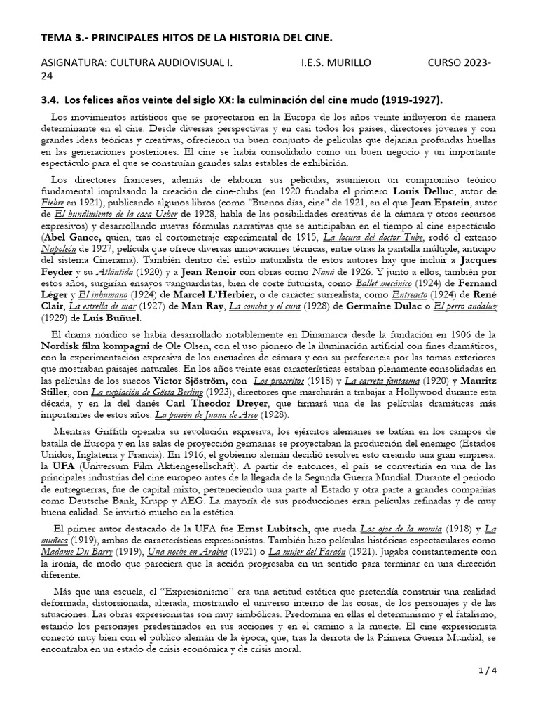 Tema 3.4 | PDF | Expresionismo