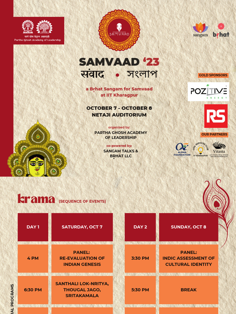 Samvaad 2023 Invite - 20231004 - 093358 - 0000 | PDF
