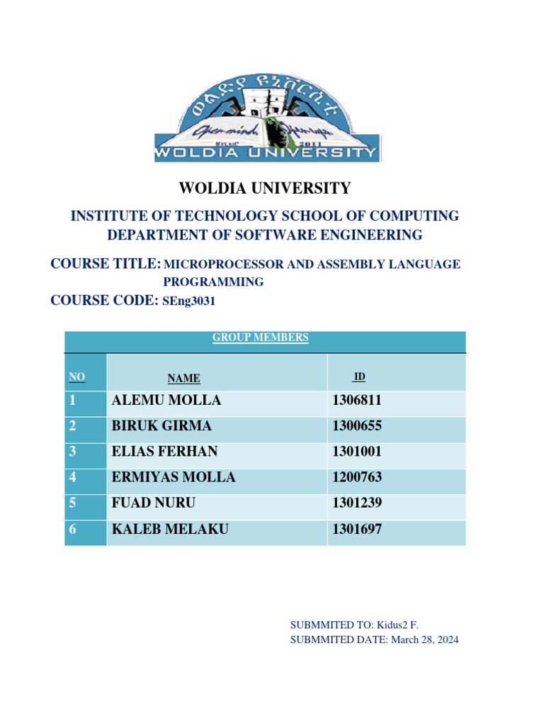 Group 7 Assignment Micro Processor | PDF | Multi Core Processor | Central Processing Unit