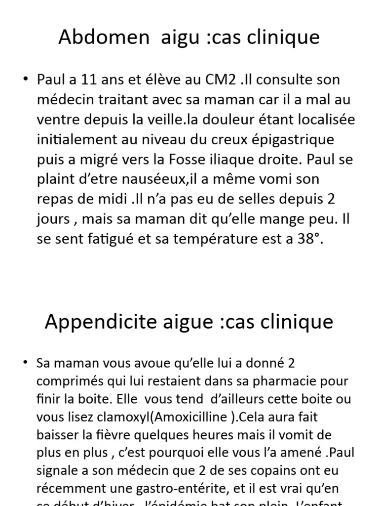 Appendicite Aigue | PDF | Causes de décès | Médecine