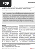 Comparing The ECOG Performance Status To The Karnofsky Performance ...