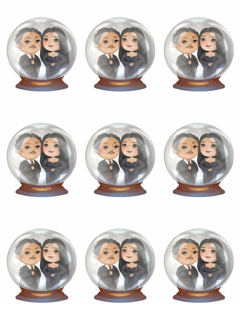 Apliques CX Meia Bala Wandinha | PDF