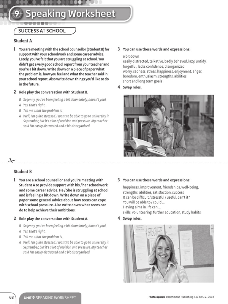 Achievers B1 Speaking Worksheet Unit 9 | PDF | Happiness | Popular ...