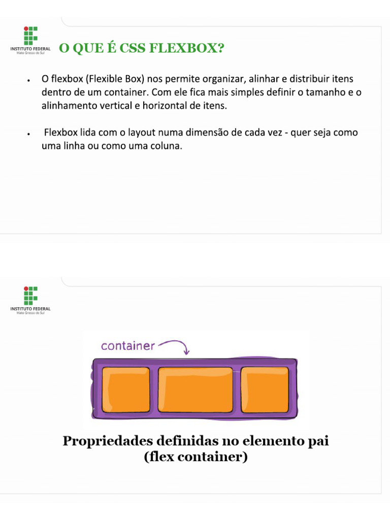 Aula 08 - CSS - Flexbox - Removed | PDF