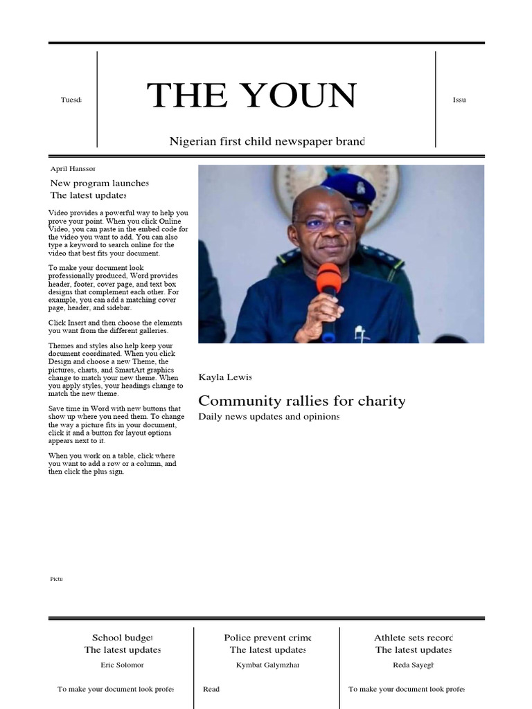Traditional Newspaper-1 | PDF | Page Layout | Graphics