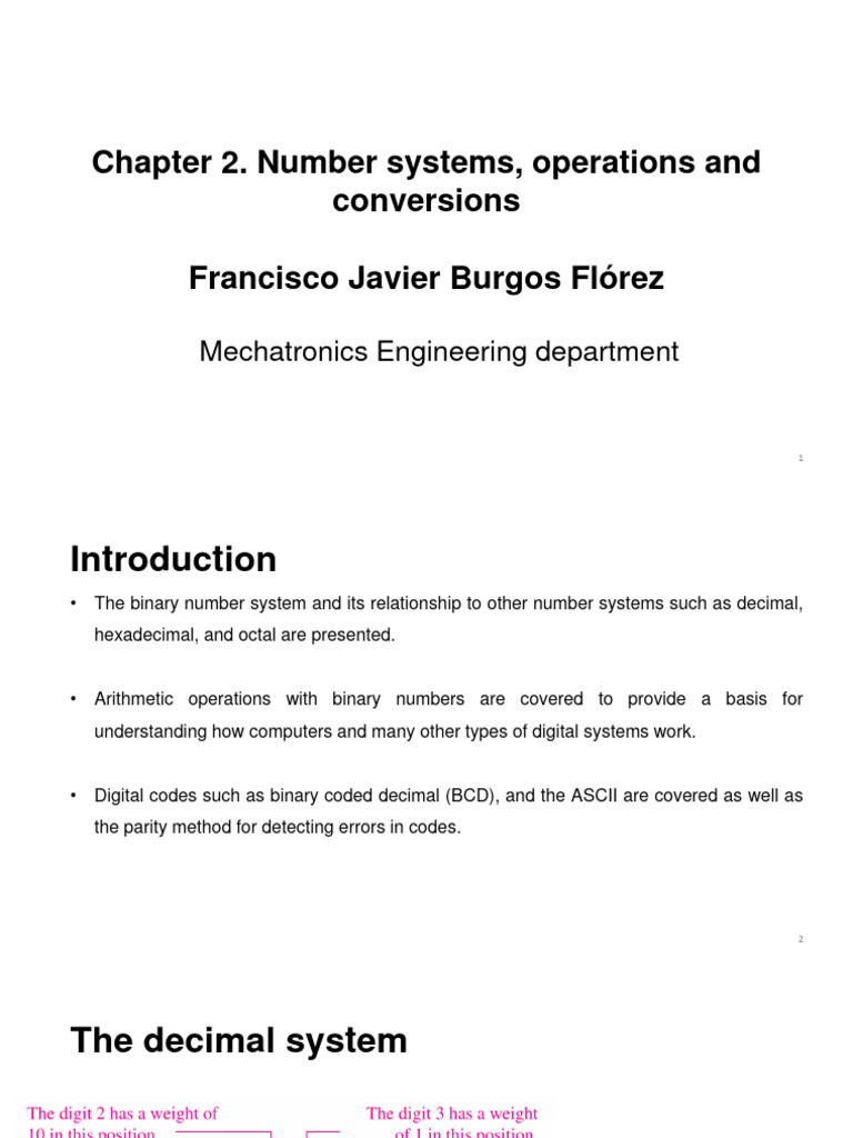 Chapter2 Numbering Systems and Conversions | PDF | Subtraction | Binary ... Chapter2 Numbering Systems and Conversions | PDF | Subtraction | Binary ...