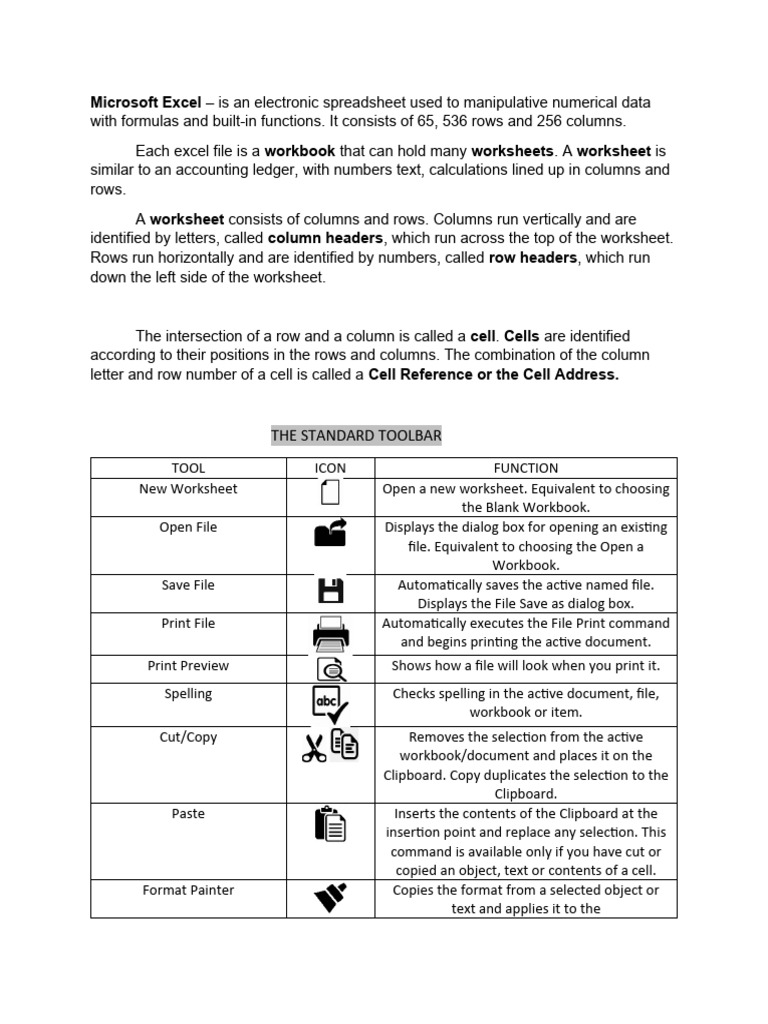 M. Exercise Word | PDF | Microsoft Excel | Worksheet