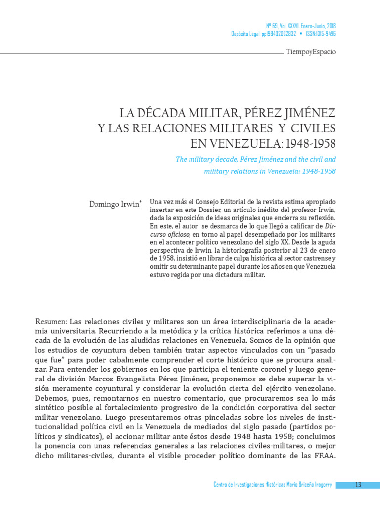 7737 19867 1 PB | PDF | Venezuela | Militar