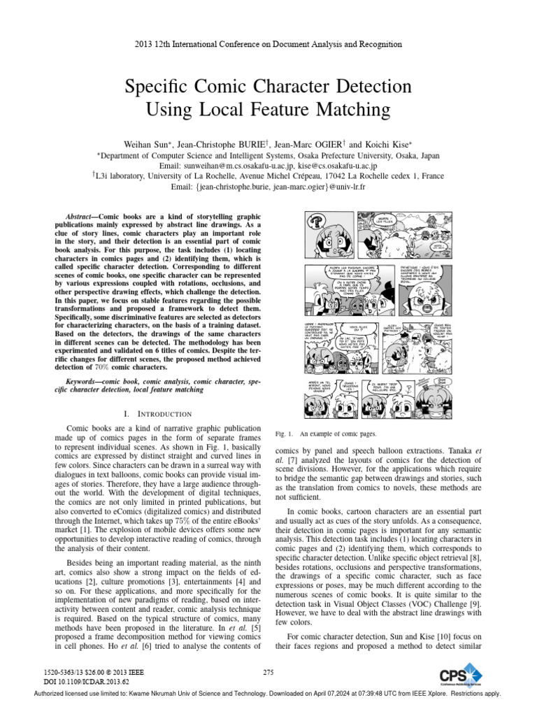 Specific_Comic_Character_Detection_Using_Local_Feature_Matching | PDF Specific_Comic_Character_Detection_Using_Local_Feature_Matching | PDF