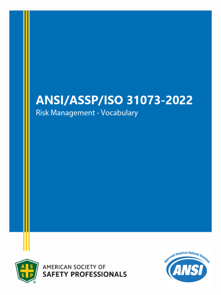 ansi_assp_iso_31073_2022_preview | PDF | International Organization For ...