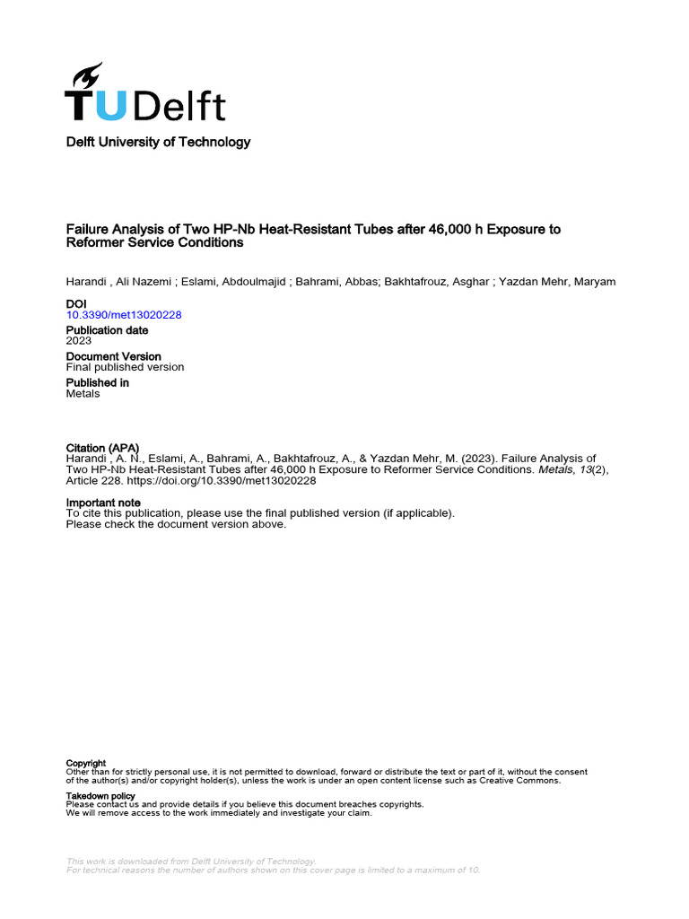 Metals 13 00228 | PDF | Creep (Deformation) | Titanium
