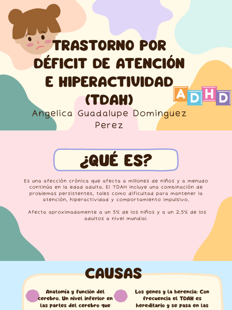 TDAH | PDF | Desorden hiperactivo y deficit de atencion | Adultos