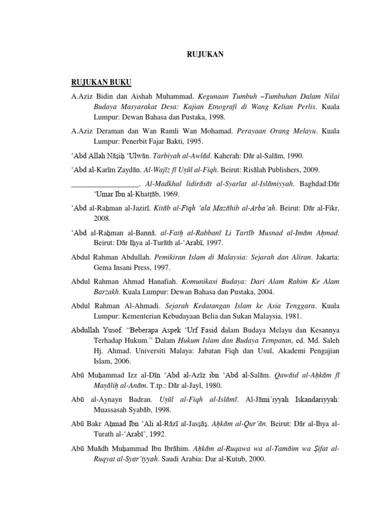 Rujukan Rujukan Buku | PDF | Perjalanan
