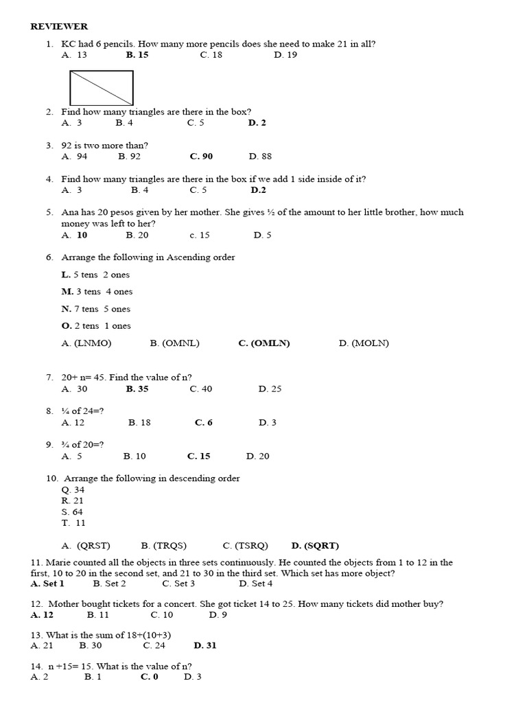 Math Practice for Young Learners | PDF