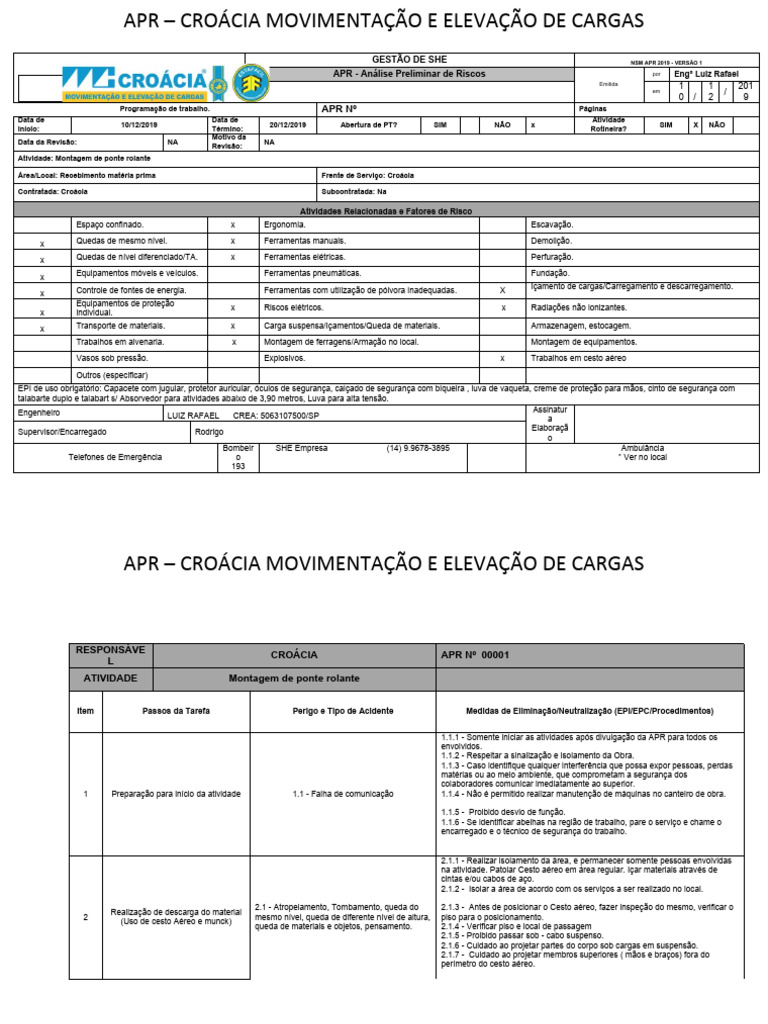 Apr Movimentação De Cargas Pdf