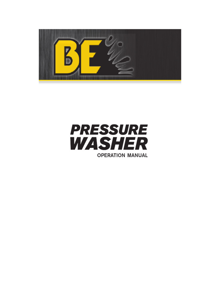 Pressure Washer Manual | PDF | Ac Power Plugs And Sockets | Washing Machine