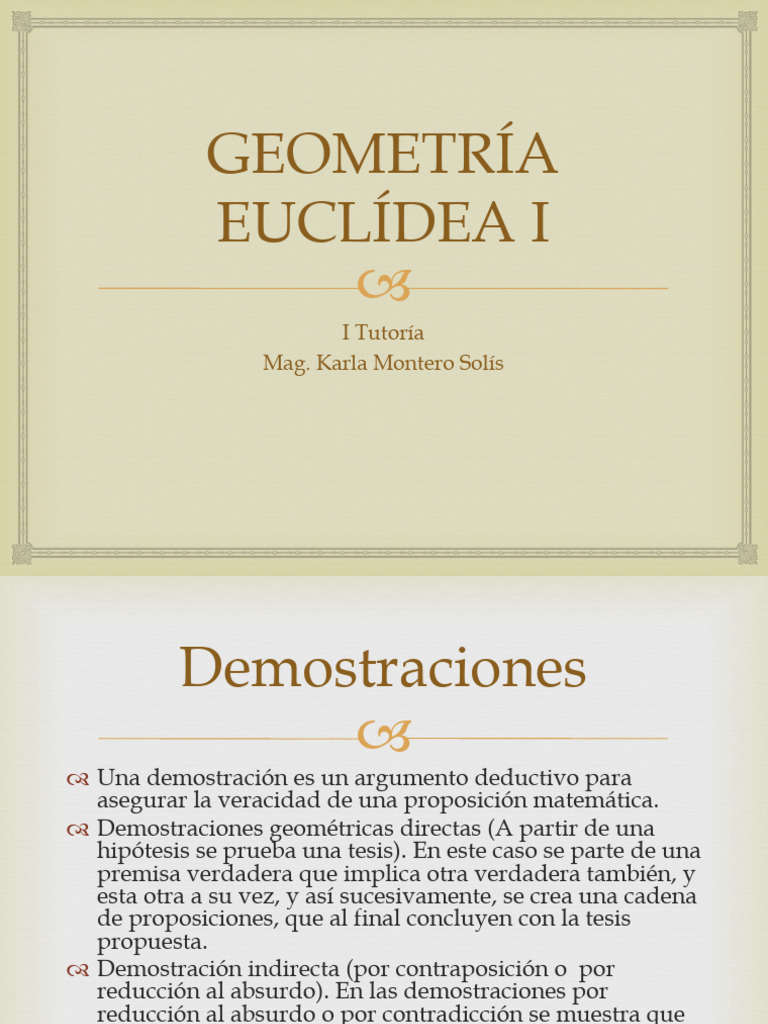 Geometria Euclidea 1 IT 2024 | PDF | Geometría euclidiana | Razonamiento deductivo