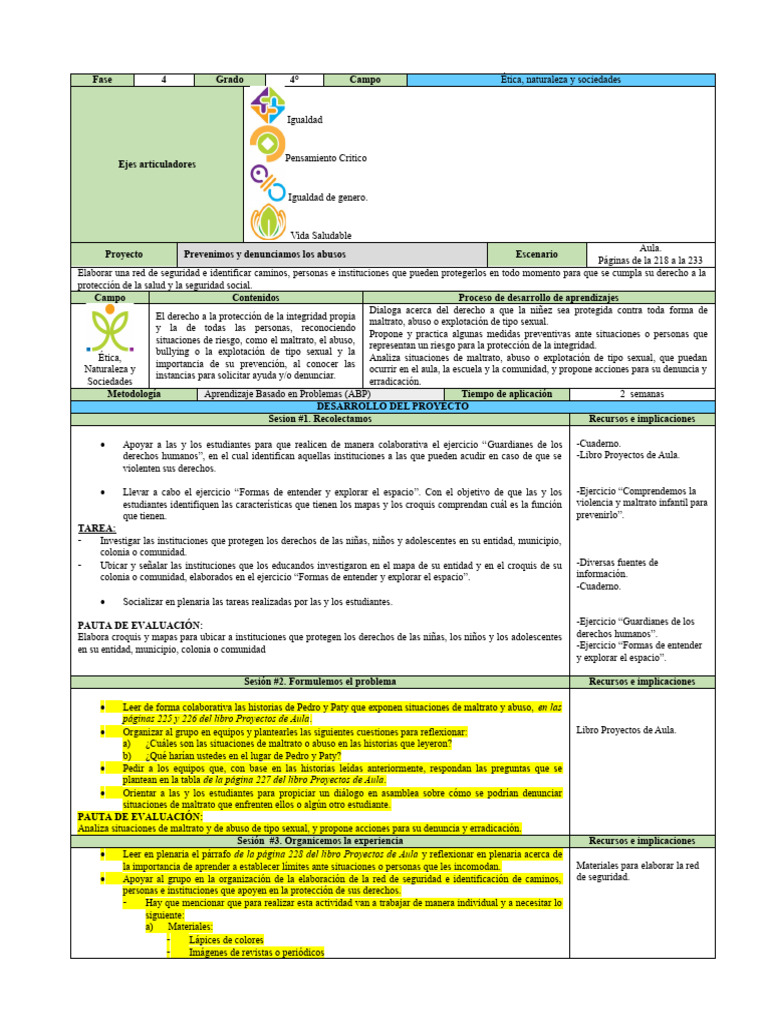 FCE C.F. Etica, Naturaleza y Sociedades. - Proyecto Prevenimos y Denunciamos Los Abusos (2023 ...